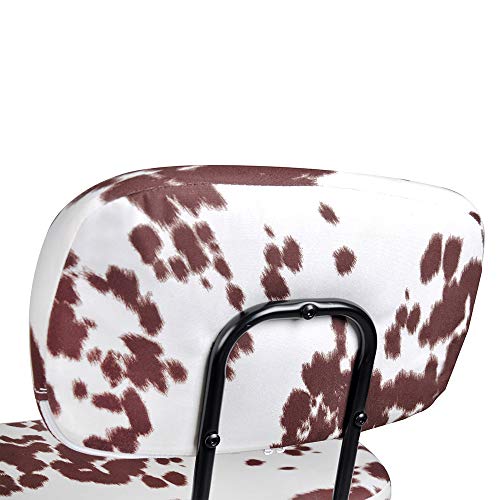 GIA Ayrshire Cow Pattern Without Arms Chair, White and Brown