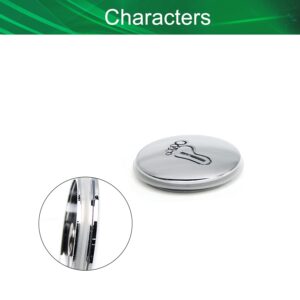 Yinpecly Metal Basin Sink Drain Stopper Zinc Alloy with Rubber 1.65 Diameter Silver Pop Up Push Button Drain Plug Anti-Clogging for Bathtub and Bathroom Kitchen Sink 1pcs