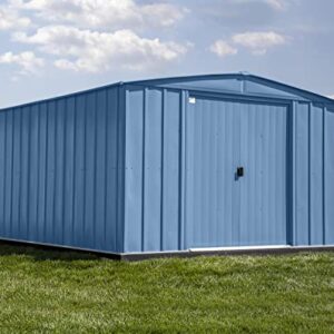 Arrow Classic Steel Storage Shed, 10x14, Blue Grey