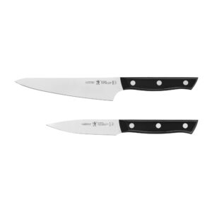 henckels dynamic razor-sharp 2-pc compact chef knife set, german engineered informed by 100+ years of mastery, stainless steel