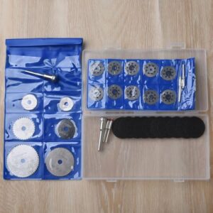 Cutting Wheel Set for Dremel Rotary Tool, HSS Circular Saw Blades, Resin Cutting Discs, 545 Diamond Cutting Wheel, Accessories Cutting Discs with 1/8" Shank for Wood Glass Plastic Stone Metalwith