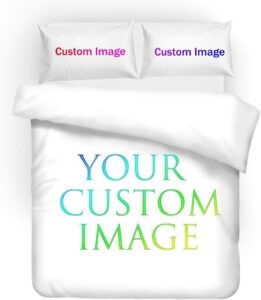 yuki home personalized custom bedding duvet cover sets with pillowcases customized photo printed microfiber modern bedclothes bed king size