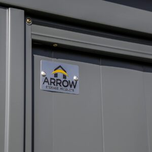 Arrow Classic Steel Storage Shed, 10x8, Charcoal