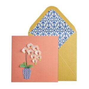 niquea.d, orchids in vase birthday card