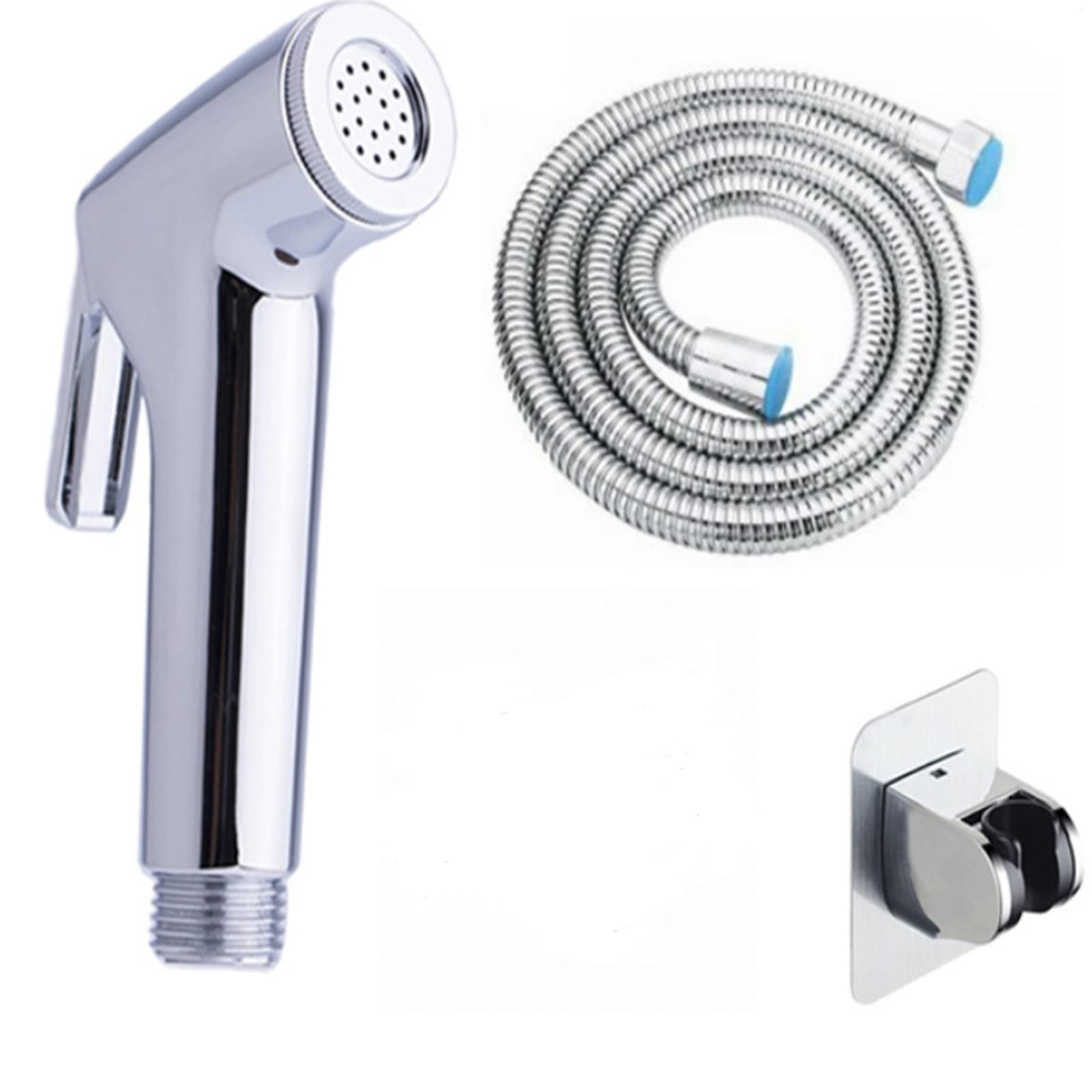 Handheld Bidet Sprayer Kit for Toilet,Full Pressure Leakproof Bathroom Jet Kits Spray Attachment with Hose,for Feminine Wash, Baby Cloth Diaper Washer Pet, Bathroom Toilet