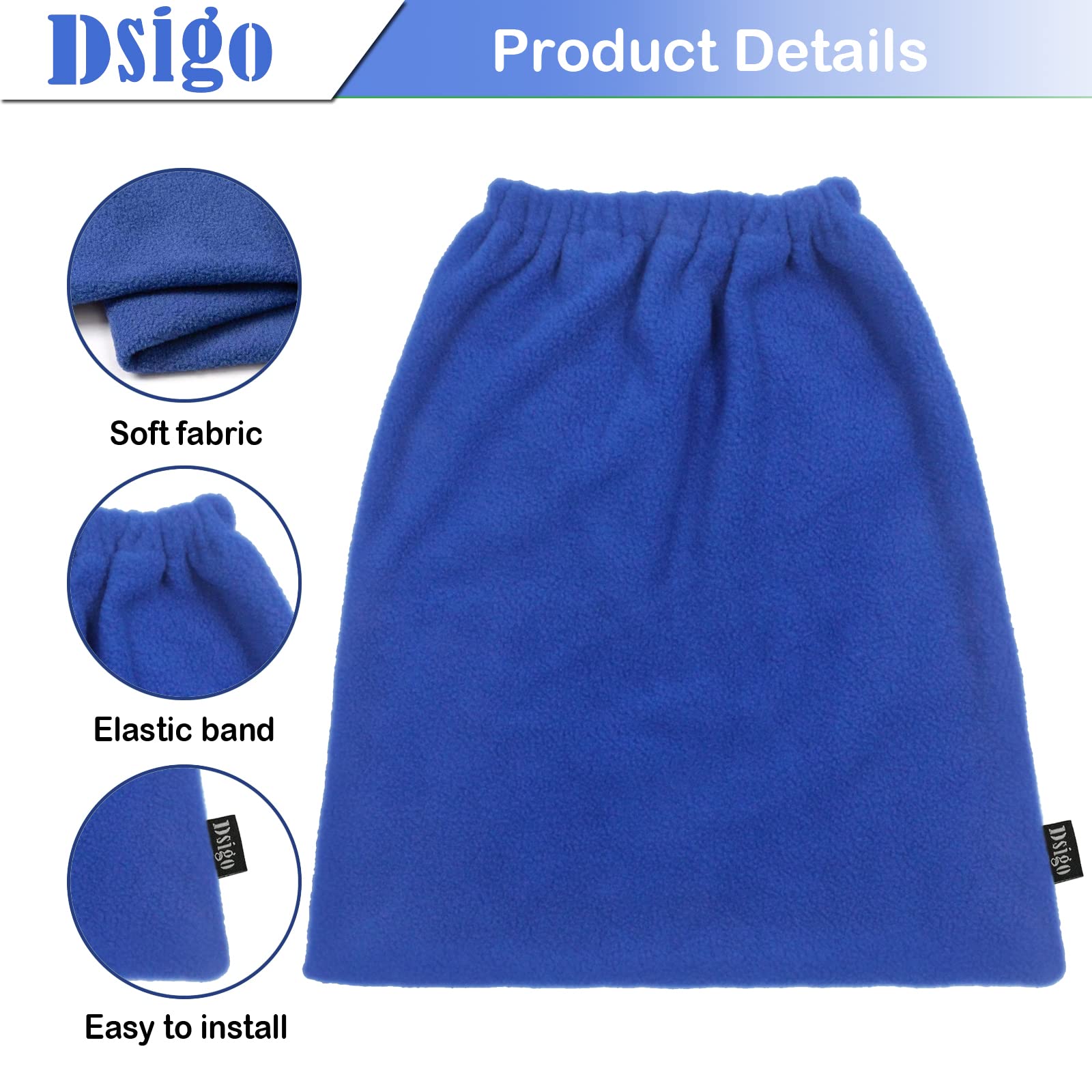 DSIGO Shop Vac Filter Retainer Cover Reusable Blue Vacuum Dust Stopper