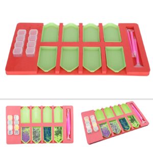 2 Sets Painting Tray Organizer,Adults DIY Art Craft Tray Accessories,Multi-Boat Holder Container Storage Rack