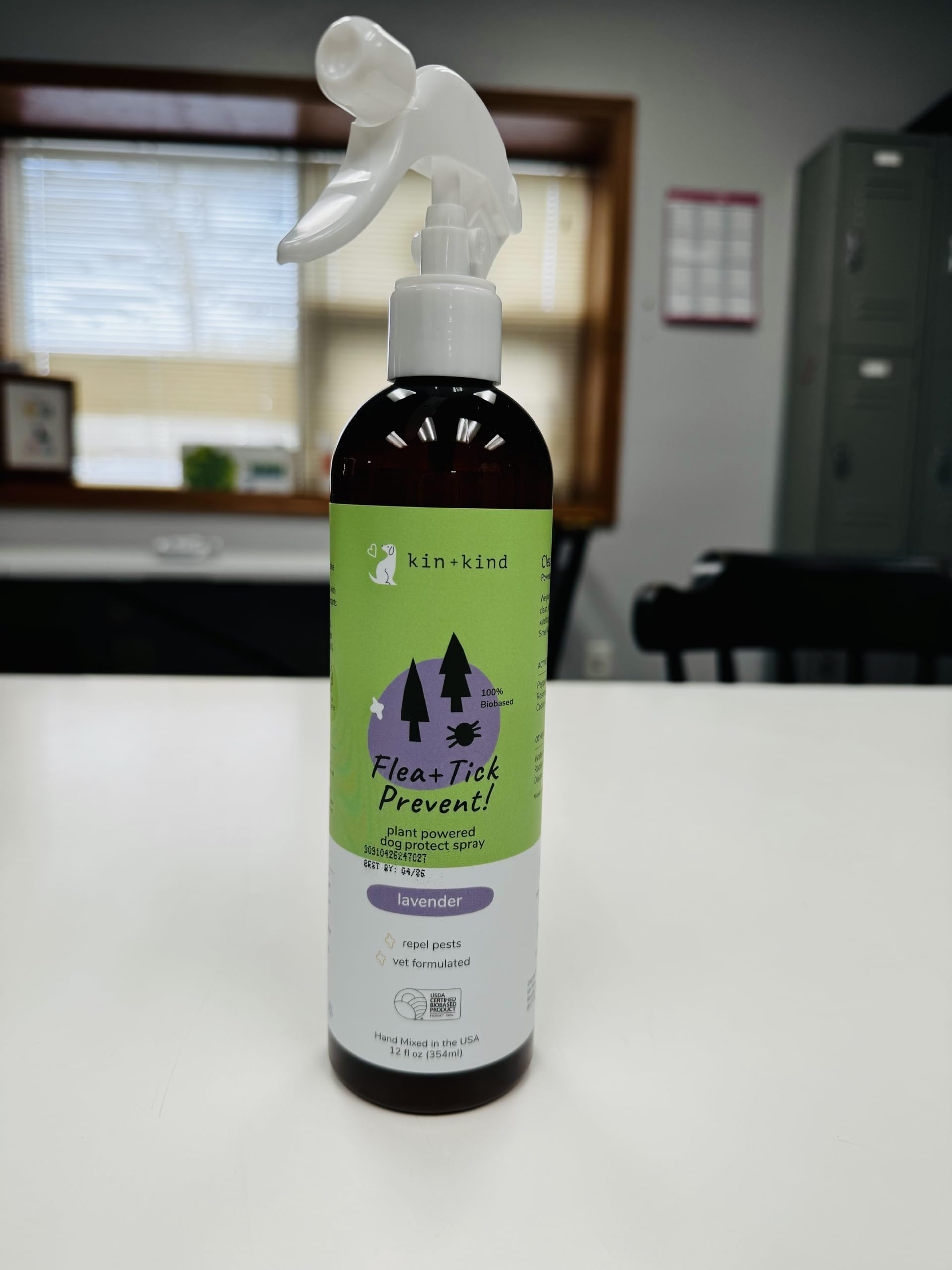 kin+kind | Plant-Based Flea and Tick Spray for Dogs (12 fl oz) | Lavender