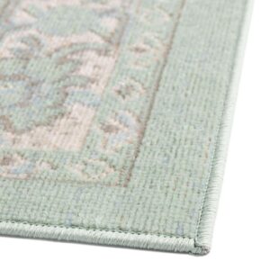 Unique Loom Whitney Collection Area Rug - Milano (4' 1" x 6' 1" Rectangle, Mint/ Ivory)