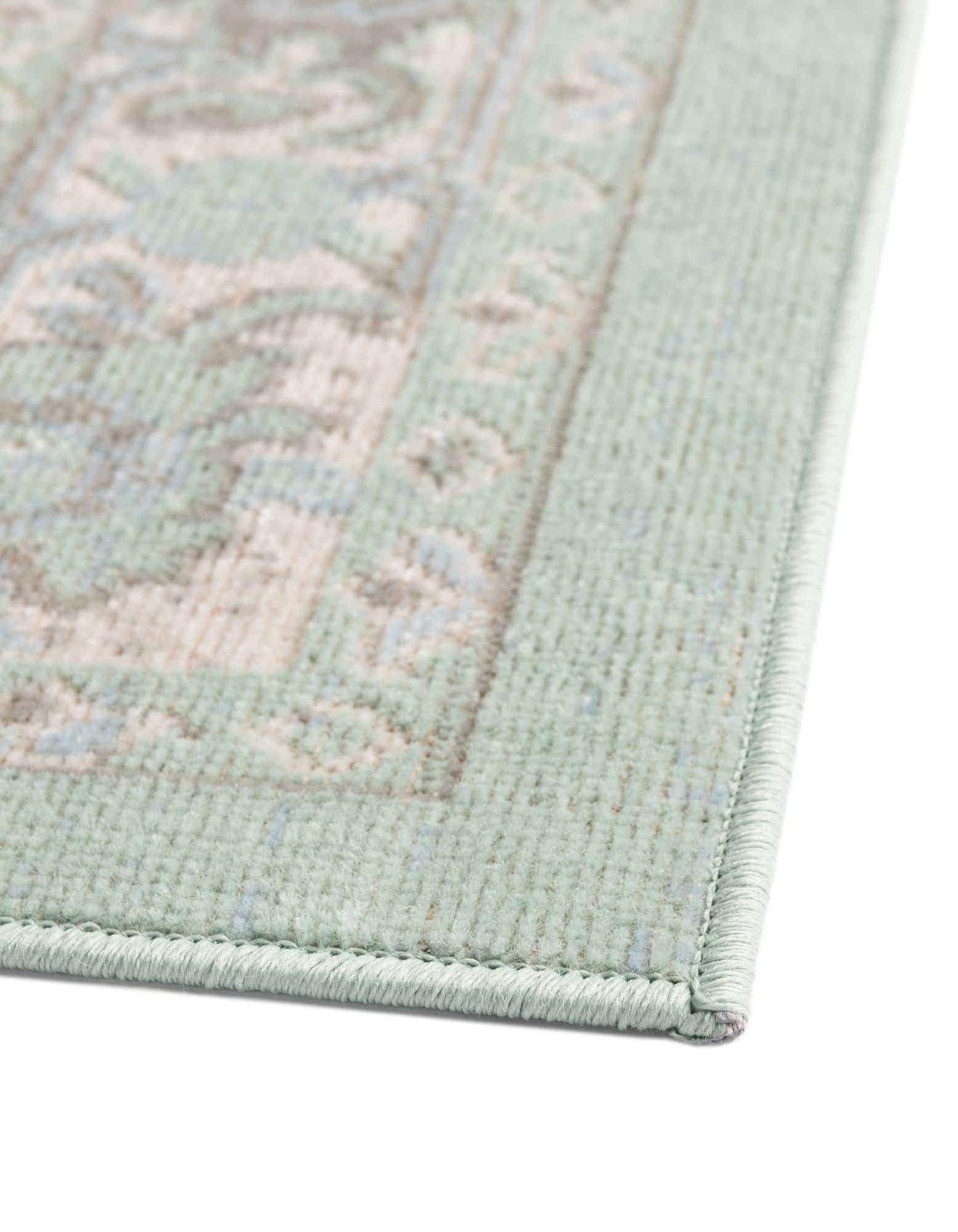 Unique Loom Whitney Collection Area Rug - Milano (4' 1" x 6' 1" Rectangle, Mint/ Ivory)