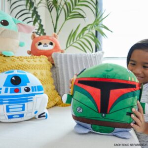 Star Wars Cuutopia 10-inch Boba Fett Plush, Soft Rounded Pillow Doll, Collectible Gift for Kids & Fans Ages 3 Years Old & Up includes Toy