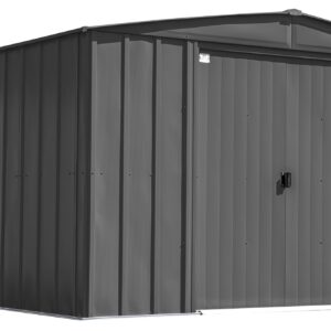 Arrow Classic Steel Storage Shed, 10x14, Charcoal