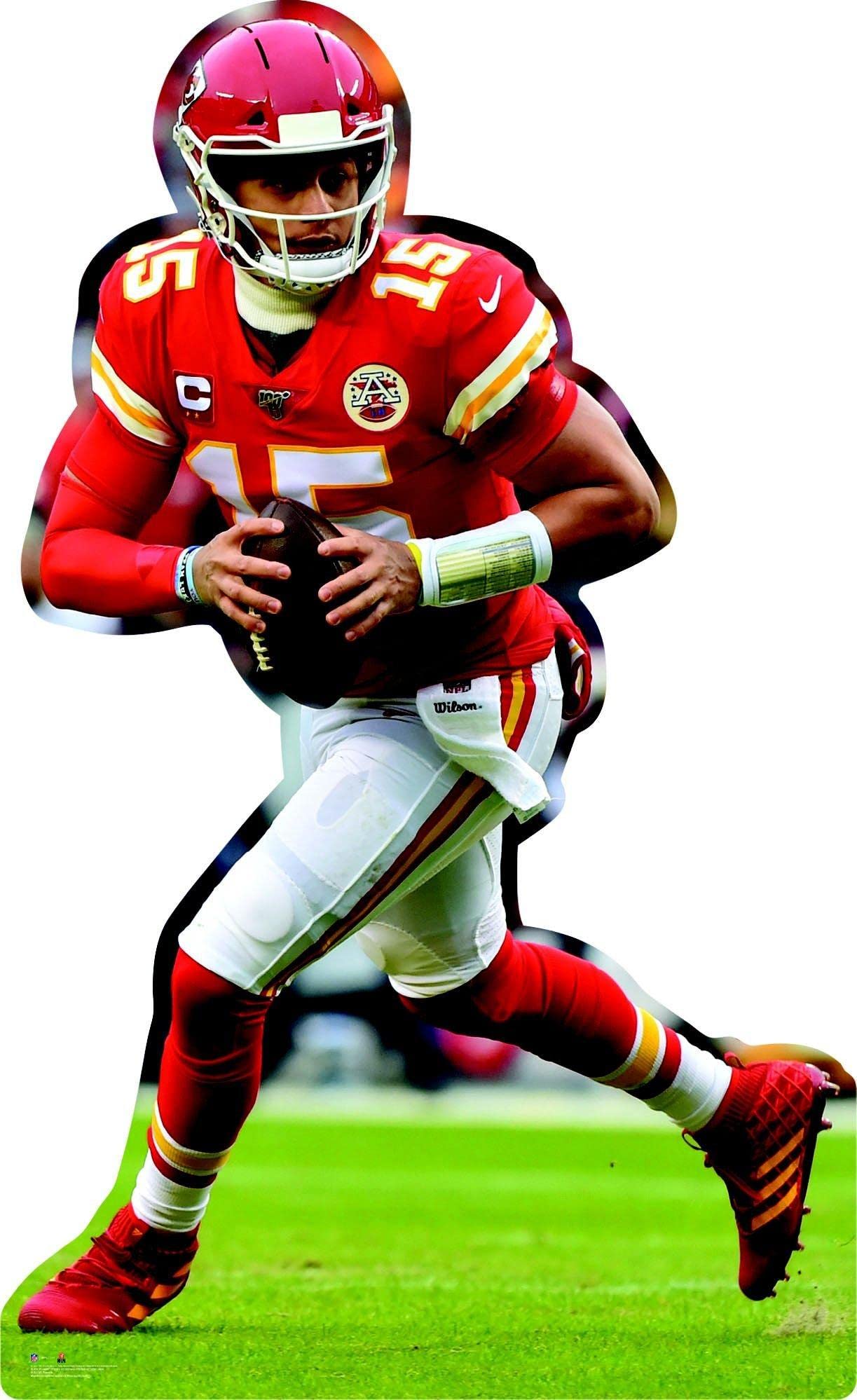 Patrick Mahomes Life-Size Cardboard Cutout, 6ft Tall - NFL Kansas City Chiefs Football Decorations for 2024 Super Bowl Game Day Party - Superbowl Decor & Party Supplies