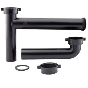 recpro rv kitchen sink drain assembly | for double bowl sinks | 1-1/2" continuous waste kit