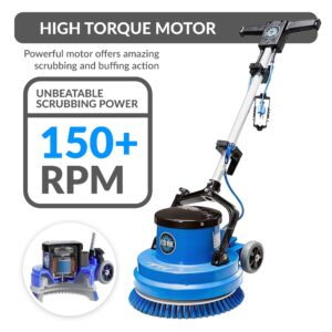 Prolux Core Heavy Duty 15 inch Floor Buffer Scrubber and Polisher Cleaning Machine - All floor surfaces