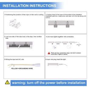 LED Shop Light 4FT 10 Pack, 40W 5400LM 6500K Linkable Shop Light Fixtures, V Shape High Output Clear Cover T8 LED Tube Light Plug and Play, 4 Foot LED Shop Light for Garage Warehouse Basement