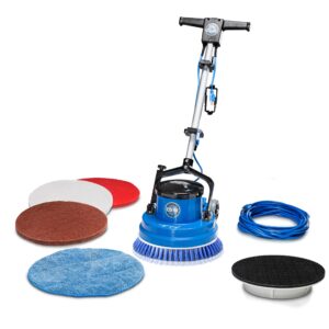 prolux core heavy duty 15 inch floor buffer scrubber and polisher cleaning machine - all floor surfaces