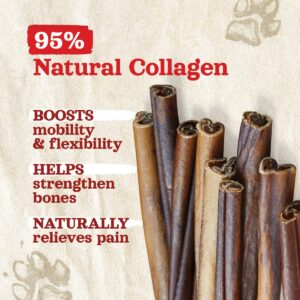 Natural Farm Collagen Sticks (6 Inch, 20 Pack). Odor-Free, 95% Natural Collagen Dog Chews, Supports Healthy Joints, Skin & Coat - Best Rawhide Alternative for Small & Medium Dogs