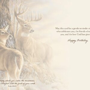 HTL Card-Boxed-Birthday-Whitetail Deer (Box of 12)