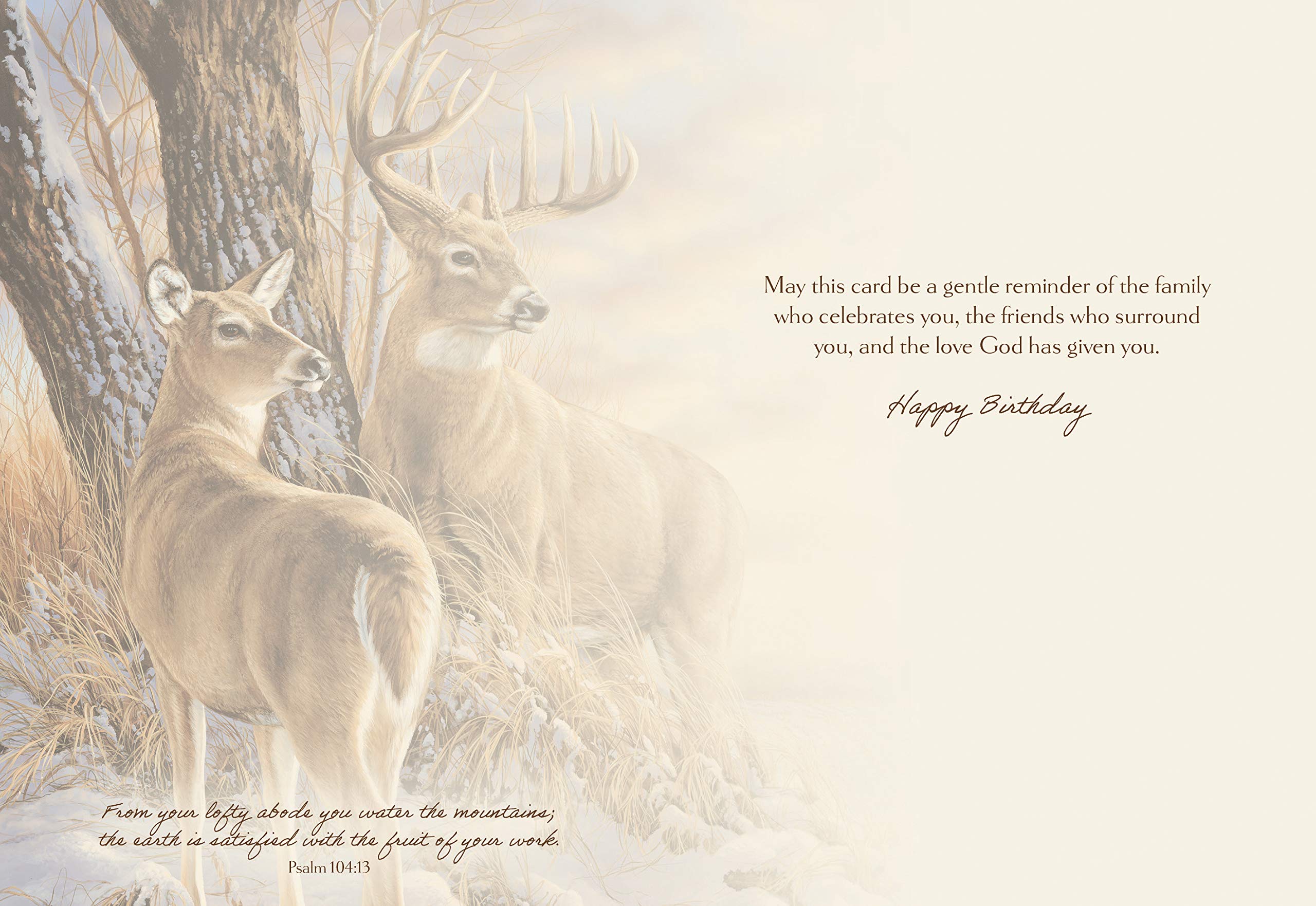 HTL Card-Boxed-Birthday-Whitetail Deer (Box of 12)