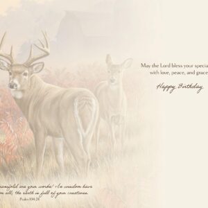 HTL Card-Boxed-Birthday-Whitetail Deer (Box of 12)