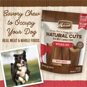 Merrick Natural Cuts Chicken Free Non Rawhide Medium Dog Chews, Medium Texture Chew Sticks With Real Beef - 1 Pack