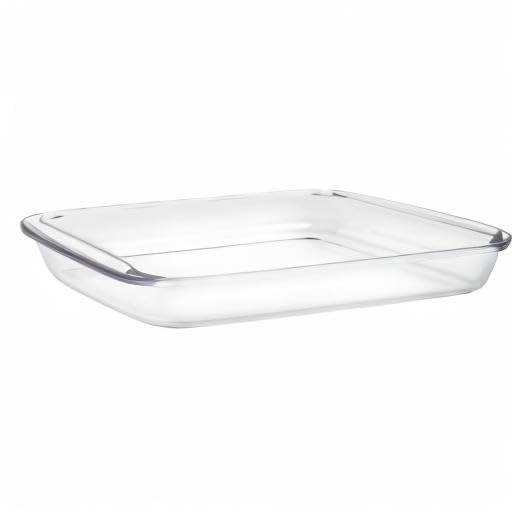 Bovado USA 9" x 13" Inch Glass Oven Baking Dish | High-Grade Borosilicate Glass | 3 Qt Capacity | Nonstick, Dishwasher Safe, Freezer-to-Oven Casserole Pan | No Lid