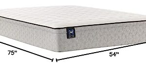 Sealy Essentials Spring Winter Green Faux Eurotop Soft Feel Mattress, Full