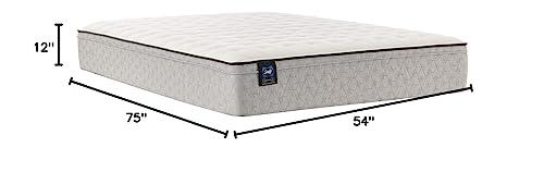 Sealy Essentials Spring Winter Green Faux Eurotop Soft Feel Mattress, Full