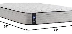 Sealy Posturepedic Spring Summer Rose Faux Eurotop Firm Feel Mattress, Split California King