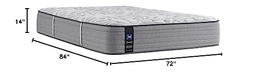 Sealy Posturepedic Spring Silver Pine Faux Eurotop Firm Feel Mattress and 5-Inch Foundation, California King