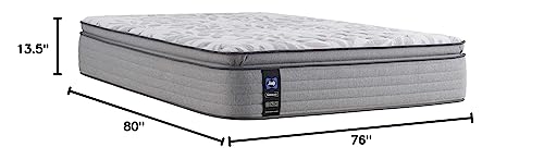 Sealy Posturepedic Spring Red Maple Euro Pillowtop Soft Feel Mattress and 5-Inch Foundation, King