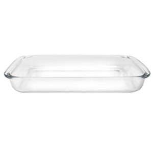 bovado usa 9" x 13" inch glass oven baking dish | high-grade borosilicate glass | 3 qt capacity | nonstick, dishwasher safe, freezer-to-oven casserole pan | no lid