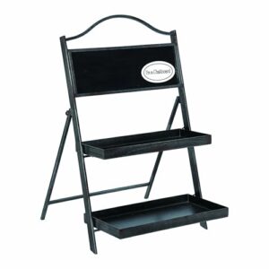 valyria llc transpac a5853 metal chalkboard shelf stand, 19.50-inch height