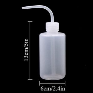 DONSTRAW Wash Bottle 2pcs 250ml/8oz Safety Bottles Watering Tools, Economy Plastic Squeeze with Narrow Mouth Scale Labels for Medical Succulent Cleaning Washing