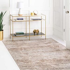 Rugs.com Oregon Collection Rug – 8' x 11' Ivory Low-Pile Rug Perfect for Living Rooms, Large Dining Rooms, Open Floorplans