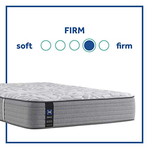 Sealy Posturepedic Spring Silver Pine Faux Eurotop Firm Feel Mattress and 5-Inch Foundation, California King