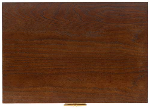 SAFAVIEH NST6401B, 23" W x 16" L x 21.5" H, Walnut/Brass