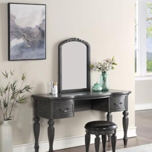 BOBKONA Metro Vanity with Stool, Grey