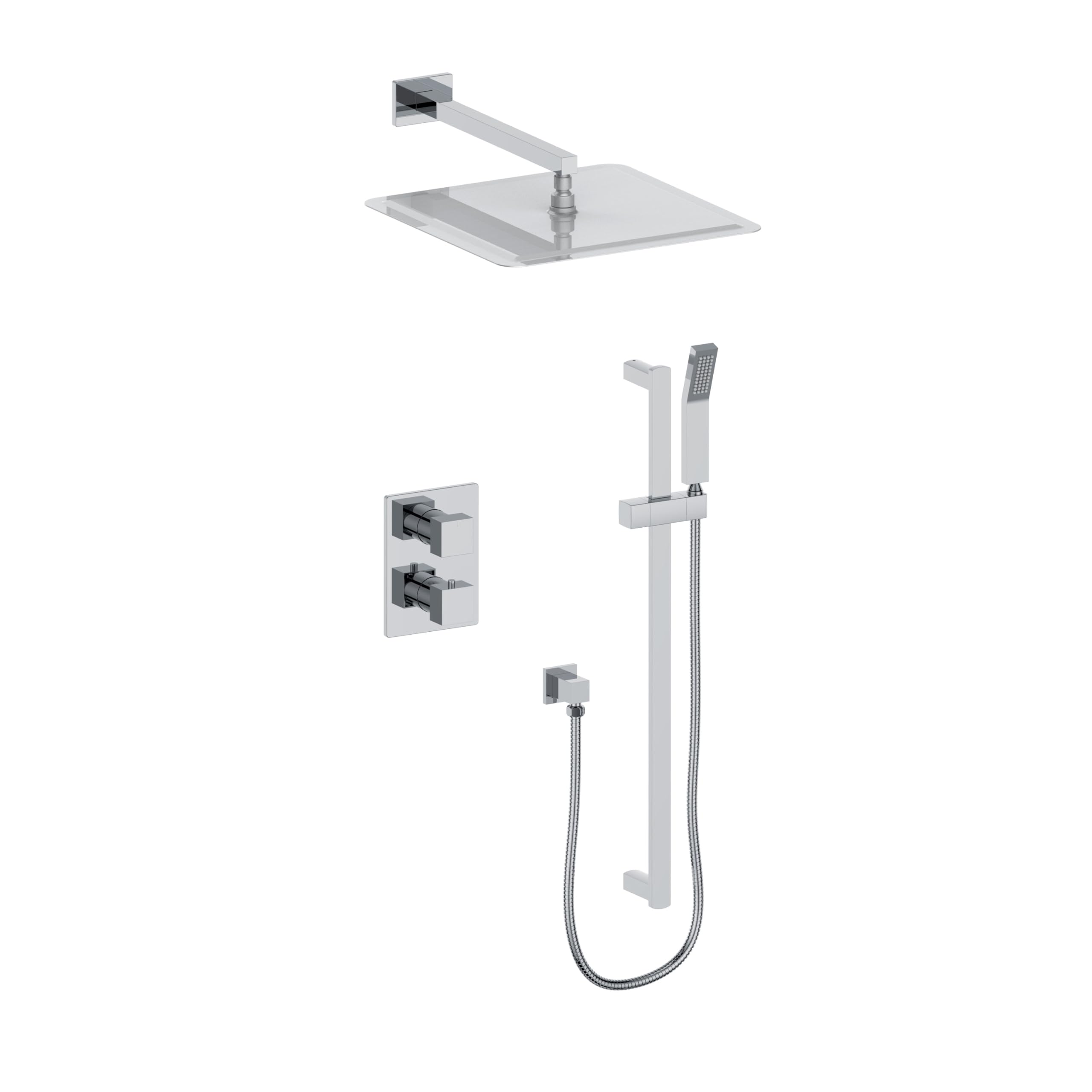 ZLINE Crystal Bay Thermostatic Shower System in Chrome (CBY-SHS-T2-CH)