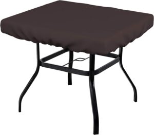 covers & all square table top cover, 18 oz heavy duty waterproof uv & weather resistant patio table cover, outdoor table cover for patio outdoor furniture & coffee table (6"h x 24"d x 24"w, coffee)