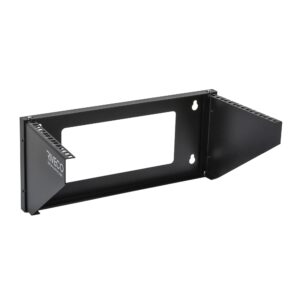 riveco 5u wall mount vertical rack network bracket firm constructed easy assembly narrow space mounting racks for av & stereo equipment black