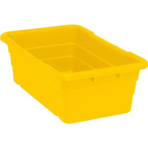 quantum tub2516-8yl cross stack tub, polypropylene, yellow