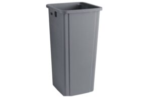 pro&family 92 qt. / 23 gallon / 87 liters gray square trash can. trash bin kitchen garbage can waste basket recycle bin