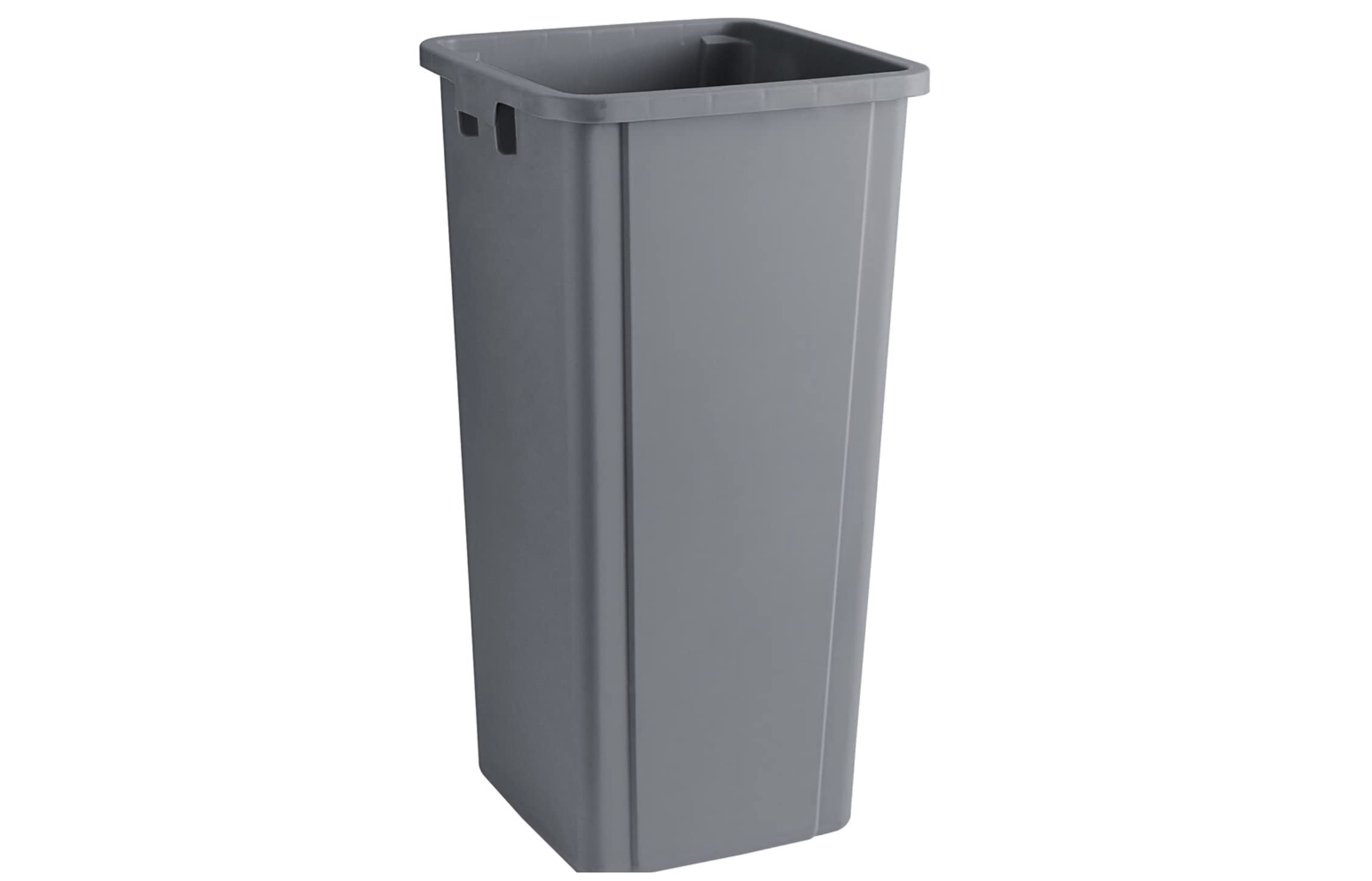 PRO&Family 92 Qt. / 23 Gallon / 87 Liters Gray Square Trash Can. Trash Bin Kitchen Garbage Can Waste Basket Recycle Bin