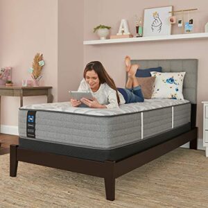 sealy posturepedic spring silver pine medium feel mattress, twin