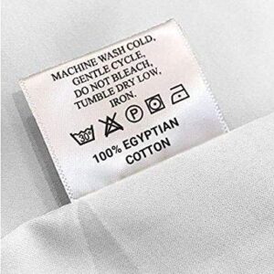 S.V. CREATIONS Sumptuous Slumber: Egyptian Cotton White Duvet Cover Set for Twin Beds with Zipper Closer (1000-TC)