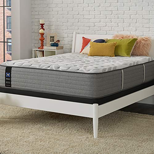 Sealy Posturepedic Spring Silver Pine Faux Eurotop Firm Feel Mattress and 5-Inch Foundation, California King