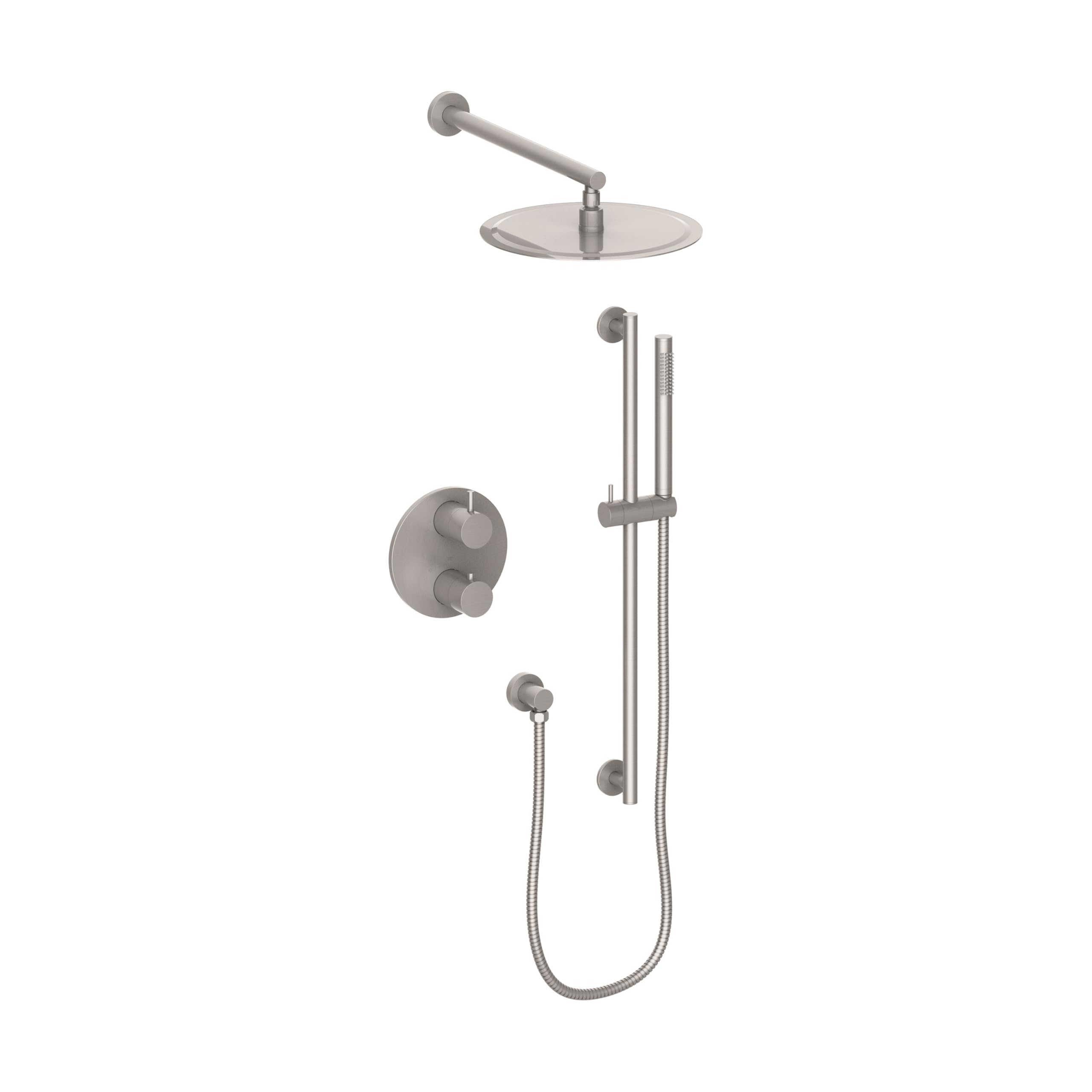 ZLINE Emerald Bay Thermostatic Shower System in Brushed Nickel (EMBY-SHS-T2-BN)