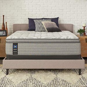 sealy posturepedic spring red maple euro pillowtop soft feel mattress and 5-inch foundation, king